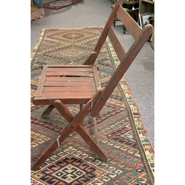 Early Wood Folding Chair | Chairish