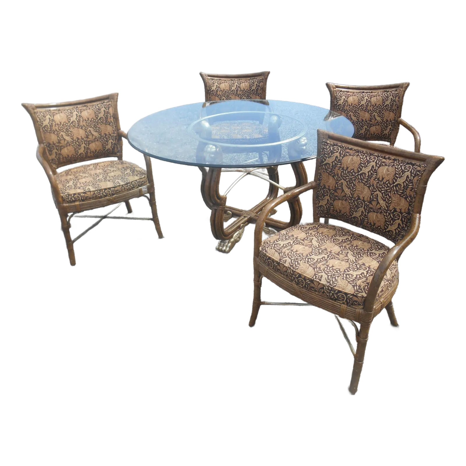 Stunning Ferguson Copeland Baroque Style 5 Piece Dining Set | Chairish