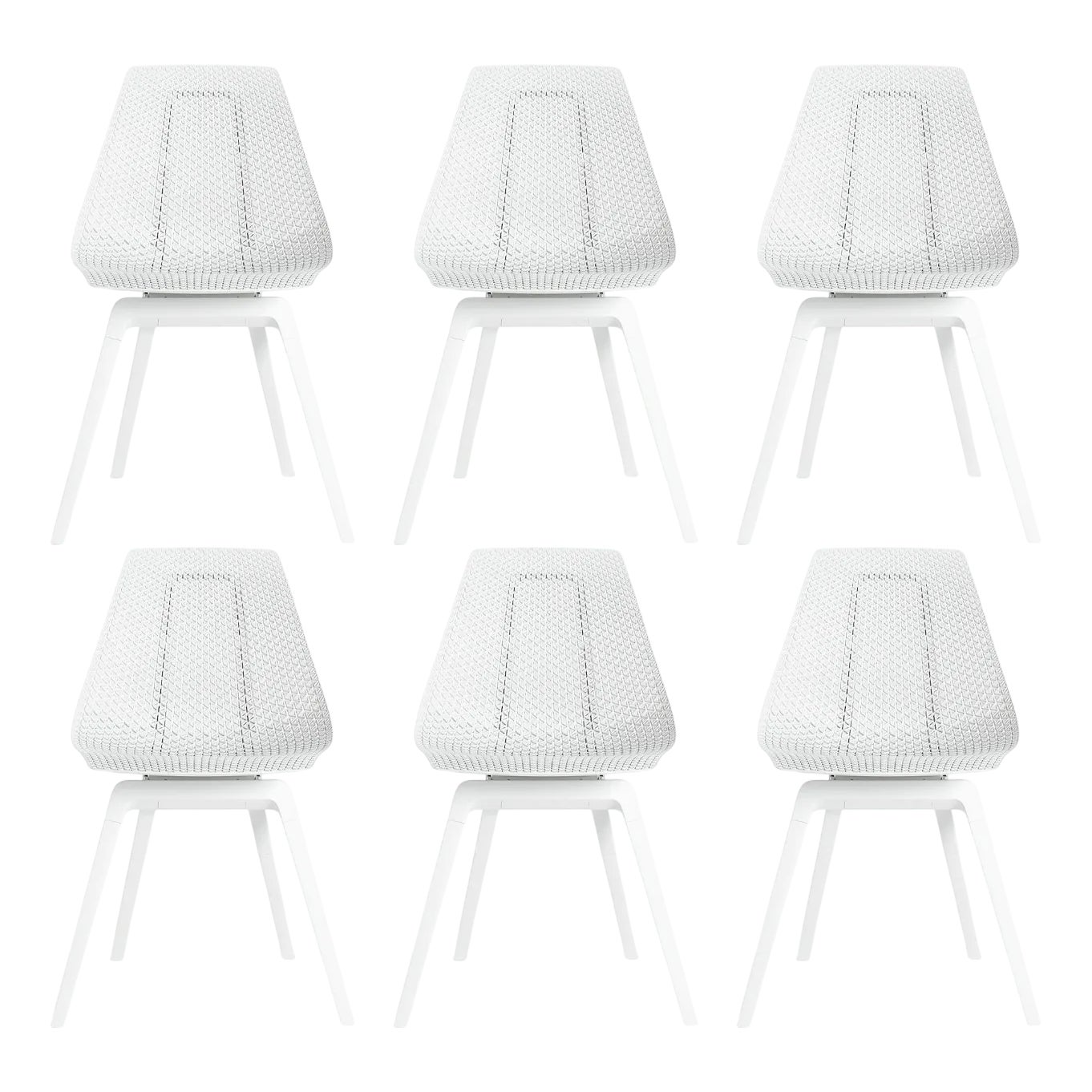 Noho Move™ Chairs in White by Formway, Set of 6 | Chairish