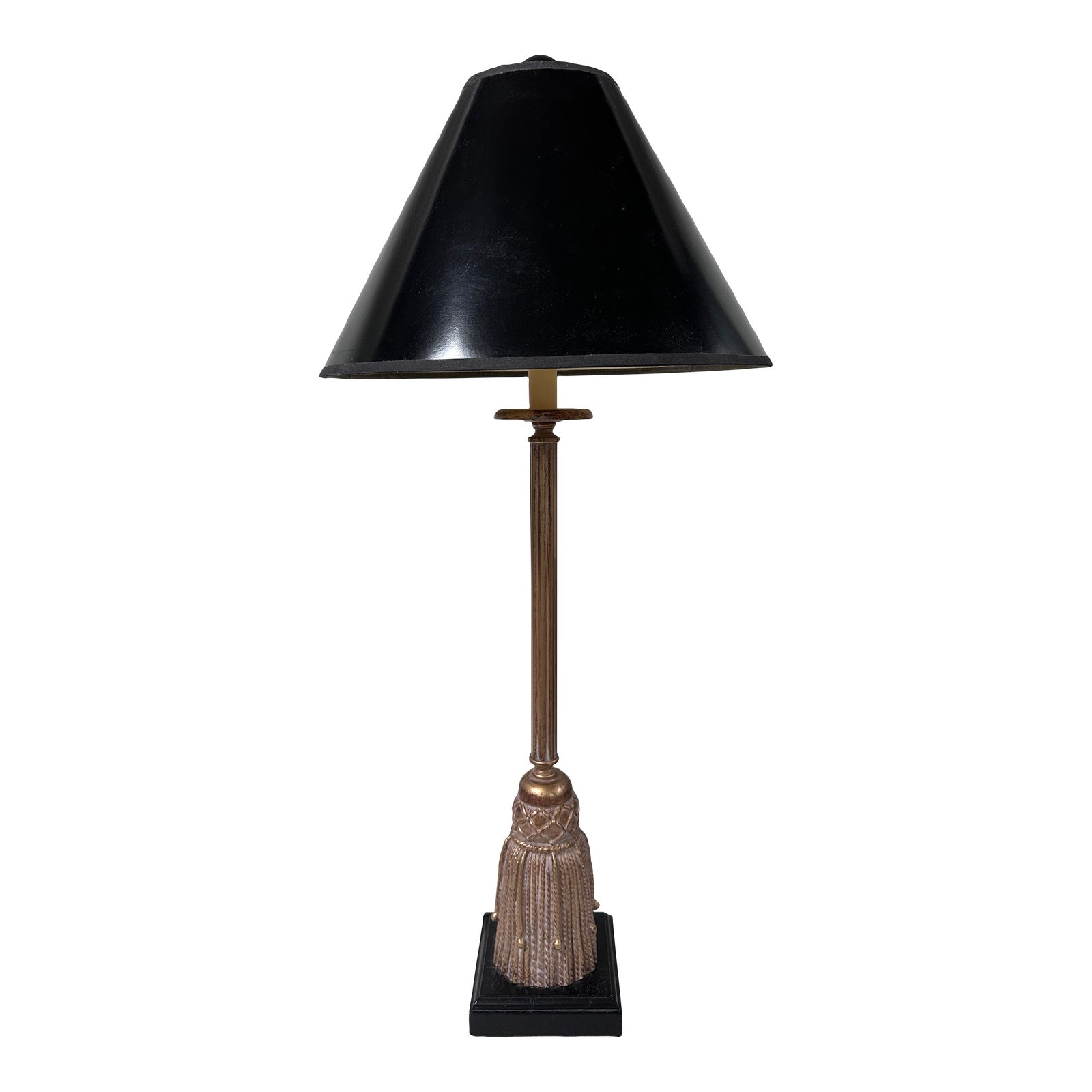 Vintage Dorothy Draper Style Tassel Rope Table Lamp | Chairish