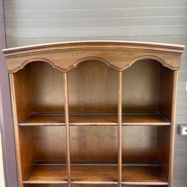 1970s Ethan Allen Georgian Court Traditional Solid Cherry Two Piece ...