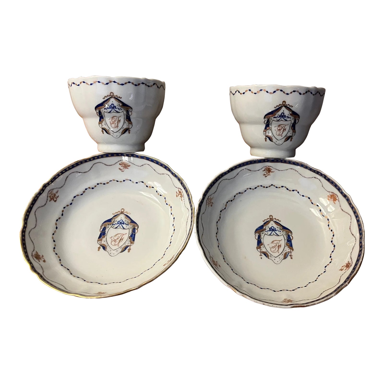 Antique Early 19th Century Chinese Export Porcelain Tea Cups and ...