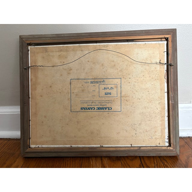 1990s Oil Painting - Landscape With Arched Stone Bridge and River by ...