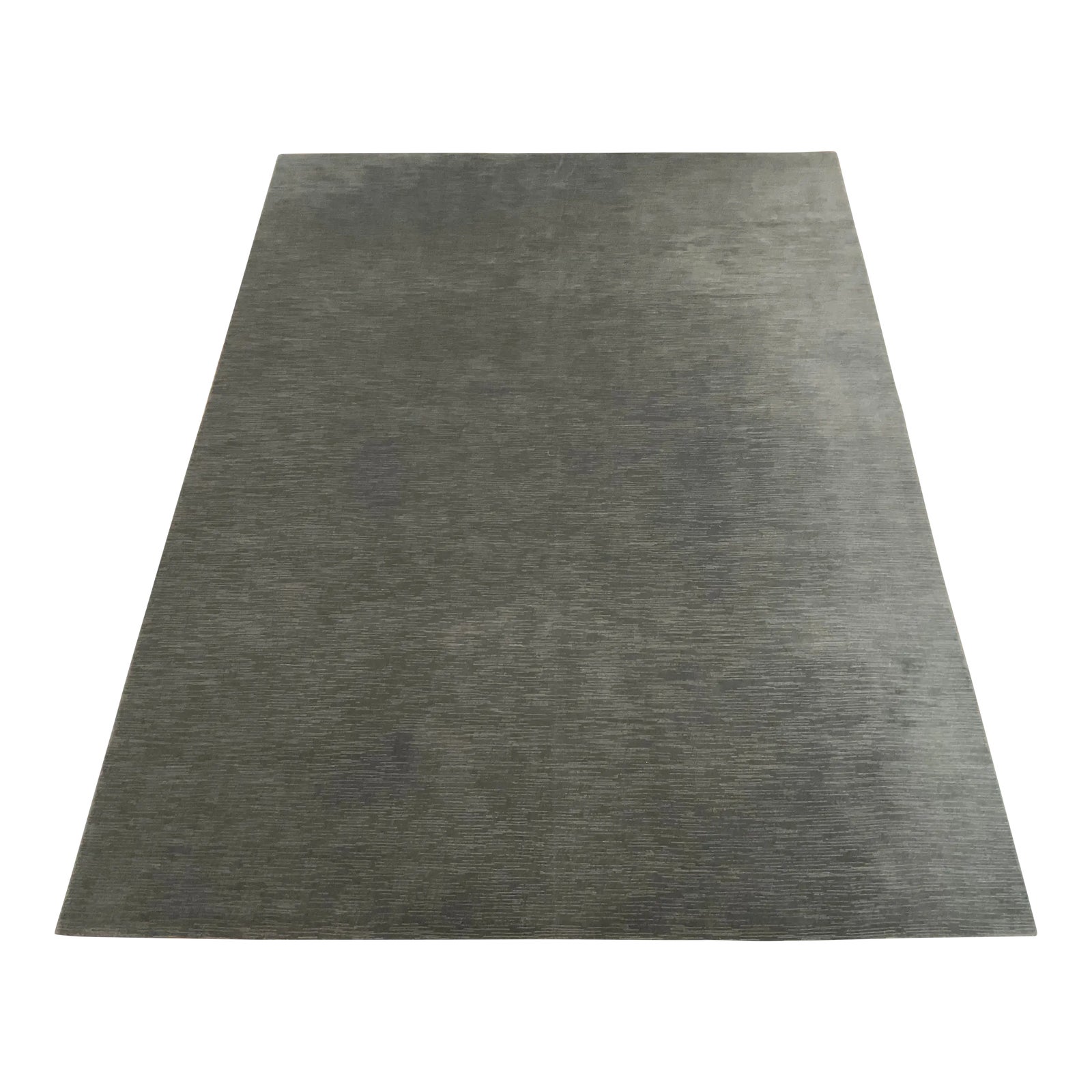Nourison Home for Christopher Guy Slate Gray Strie Mohair Wool Hand ...