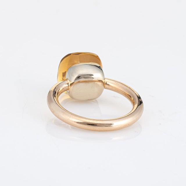 Pomellato Nudo Citrine 18k Yellow Gold Ring, Size 6 | Chairish