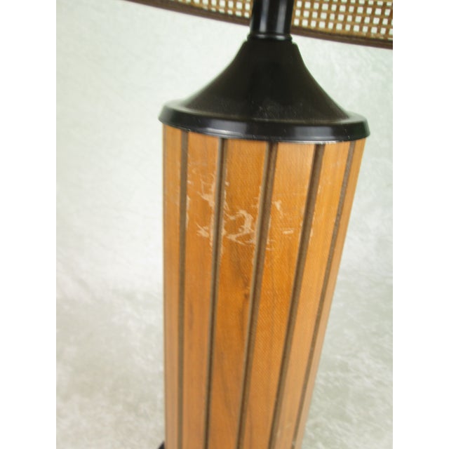 Mid 20th Century Mid Century Modern Gruvwood Lamp Walnut and Black ...