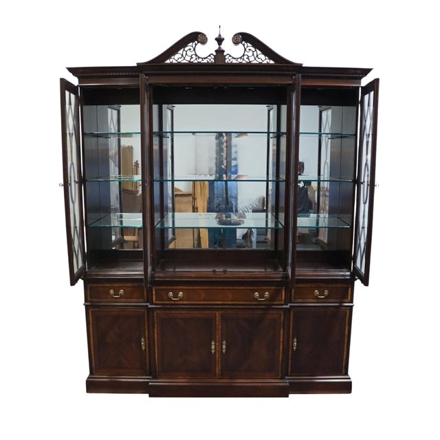 Pennsylvania House Banded Mahogany Traditional Chippendale Style 71 ...