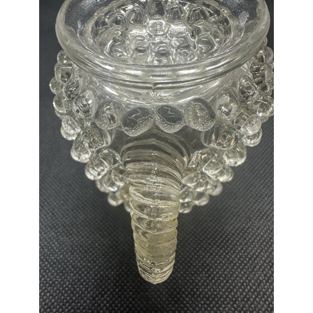Antique Clear Glass Eapg Pointed Hobnail Cup, 1890’s | Chairish