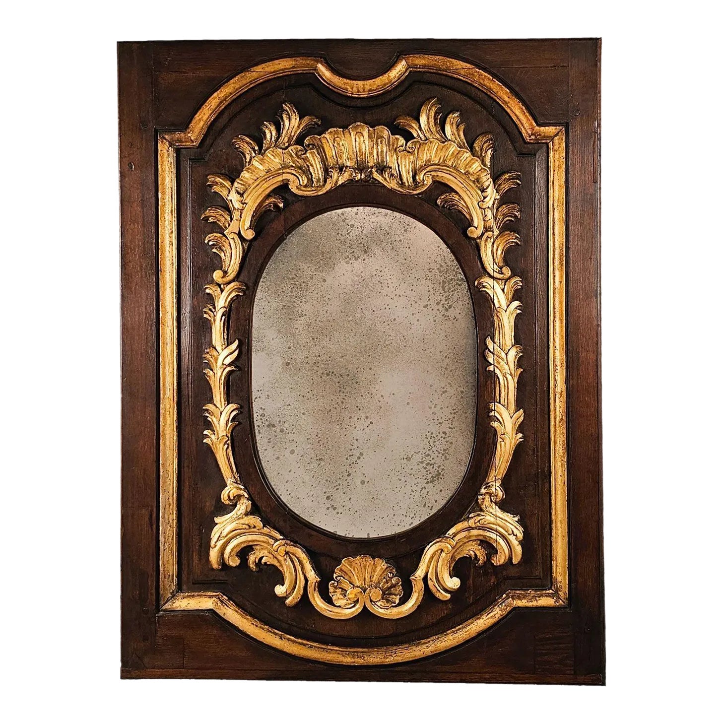 Large Spanish Baroque Boiserie Panel, Now With Mirror, Circa 1760 ...
