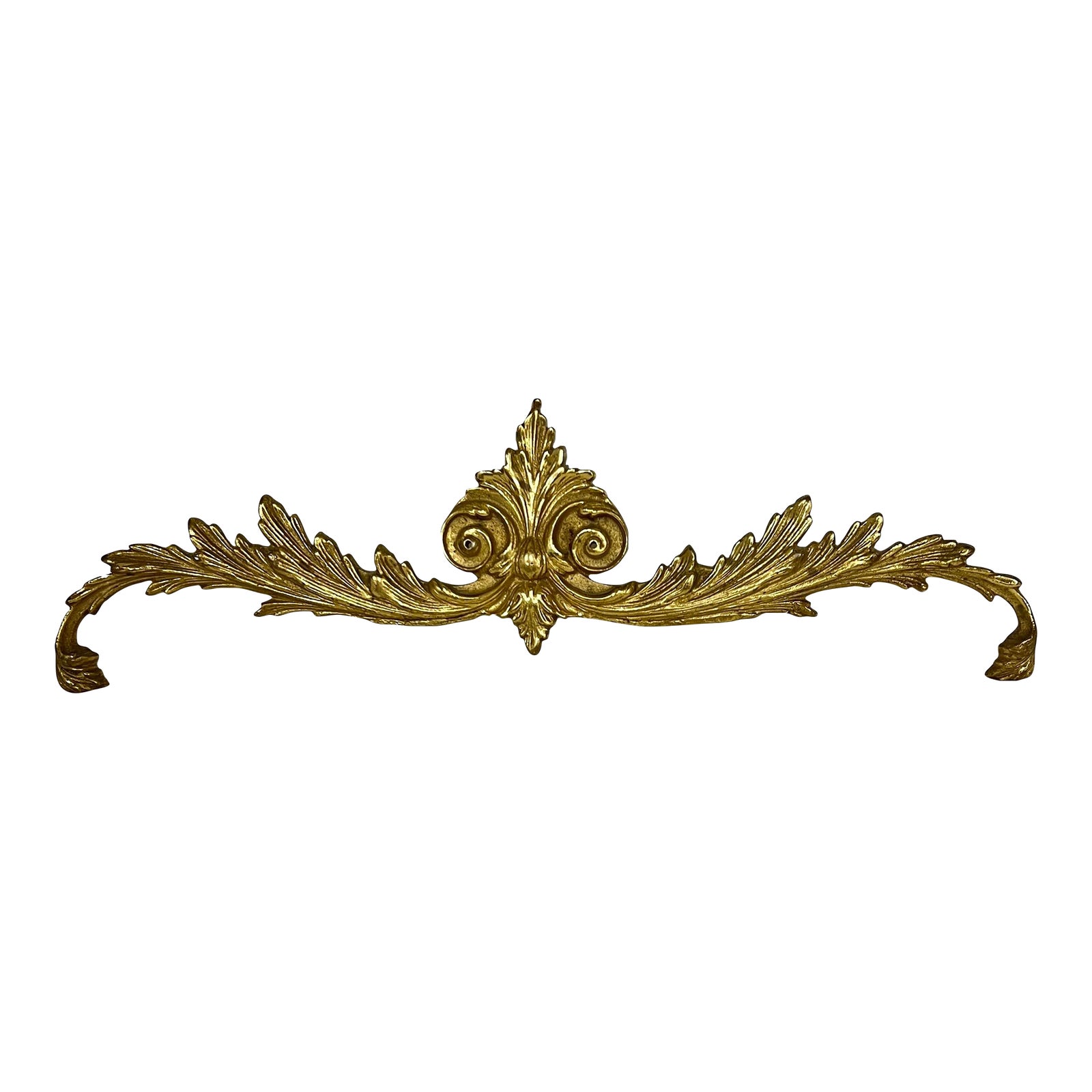 Brass Acanthus Pediment | Chairish