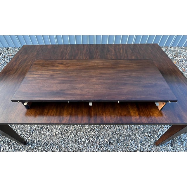 Ethan Allen Farmhouse Style Rustic Mahogany Dining Table | Chairish