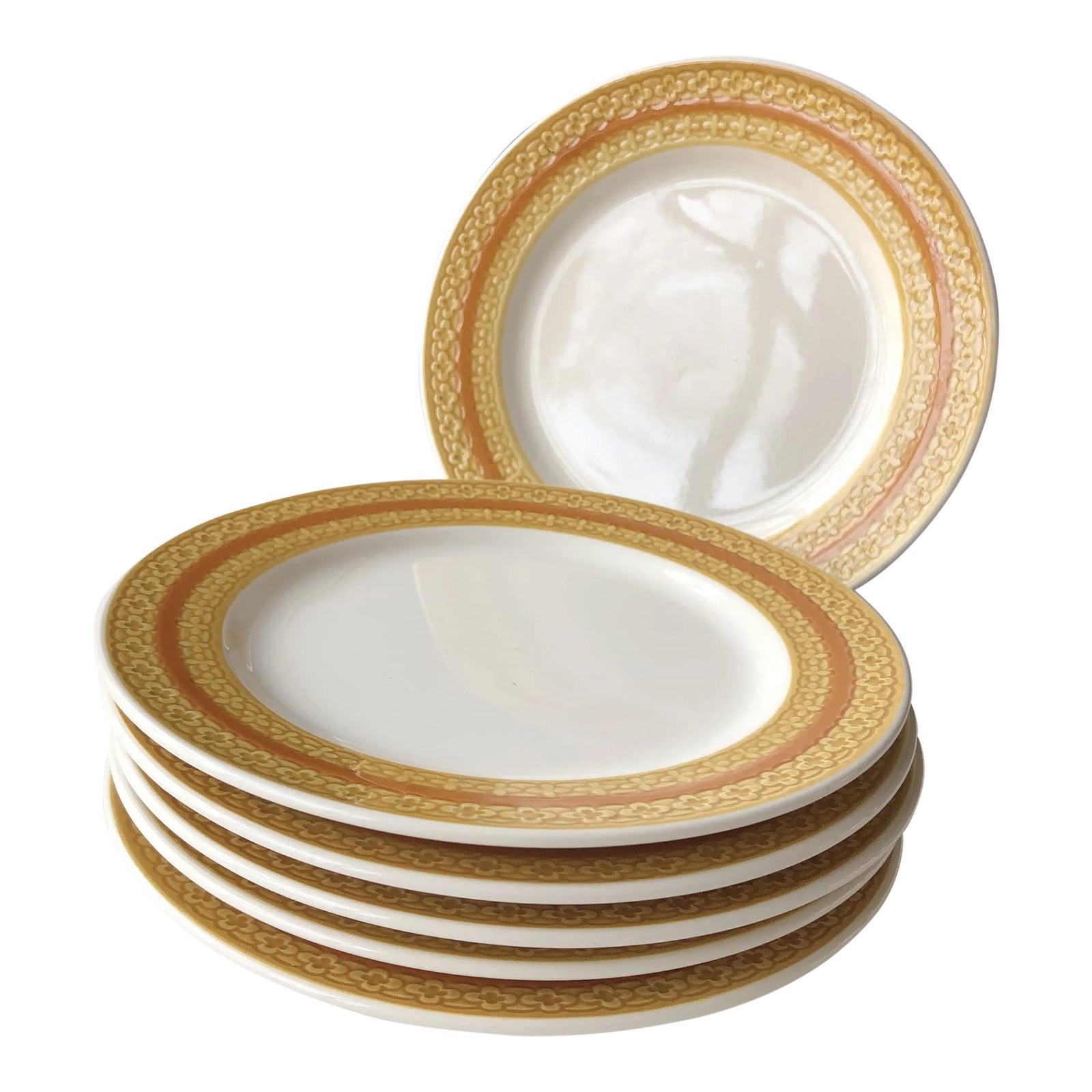 1970's Japanese Maruto Royal M "Santa Cruz" Salad Plates- Set of 6 ...