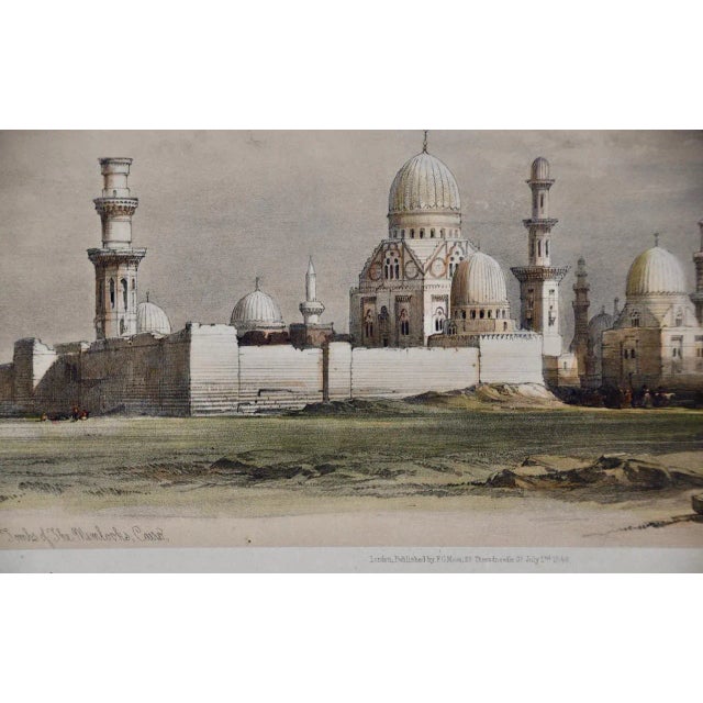 David Roberts View of Cairo, Egypt: A 19th C. Framed Hand-colored ...