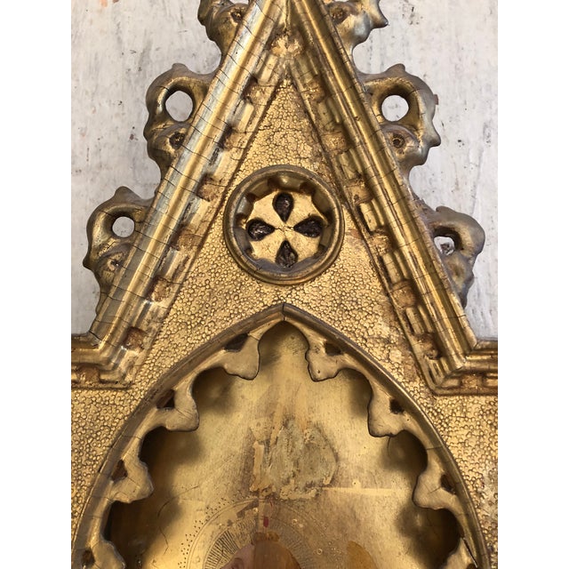 19th Century Giltwood Handpainted Icons -A Pair | Chairish
