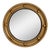 English Round Gilt Framed Convex Mirror (Dia 13) | Chairish
