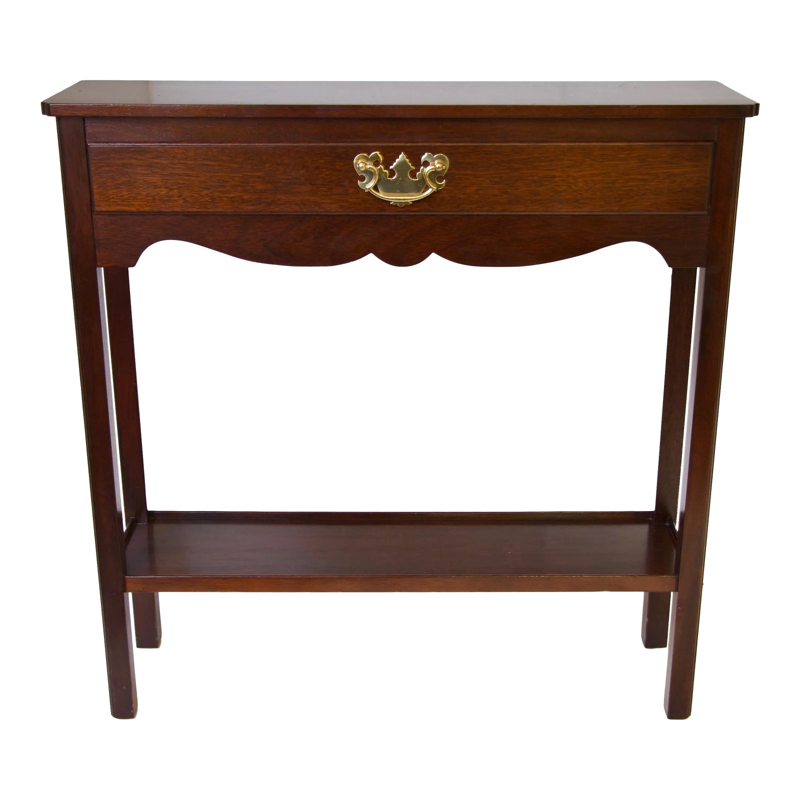 Mahogany Wood Console Table | Chairish