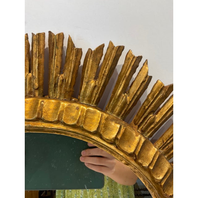 Antique Sunburst Mirror | Chairish