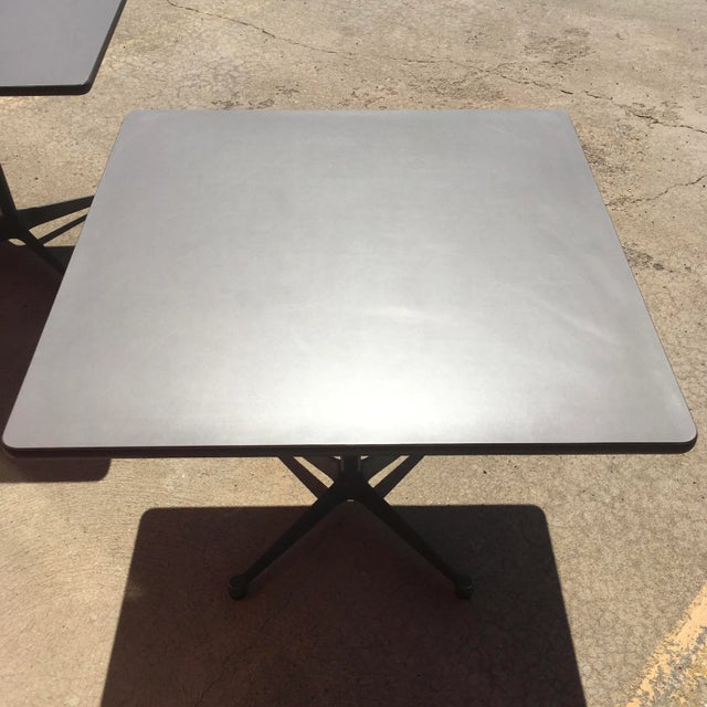 Pair of Herman Miller Bistro Tables by Charles Eames | Chairish