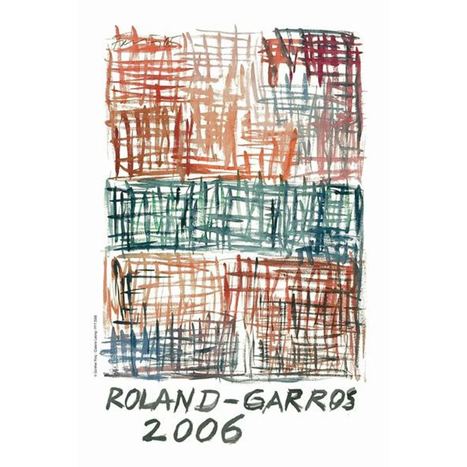 2006 Gunther Förg Roland Garros Poster | Chairish