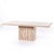 Ello Mid Century Travertine Dining Table | Chairish
