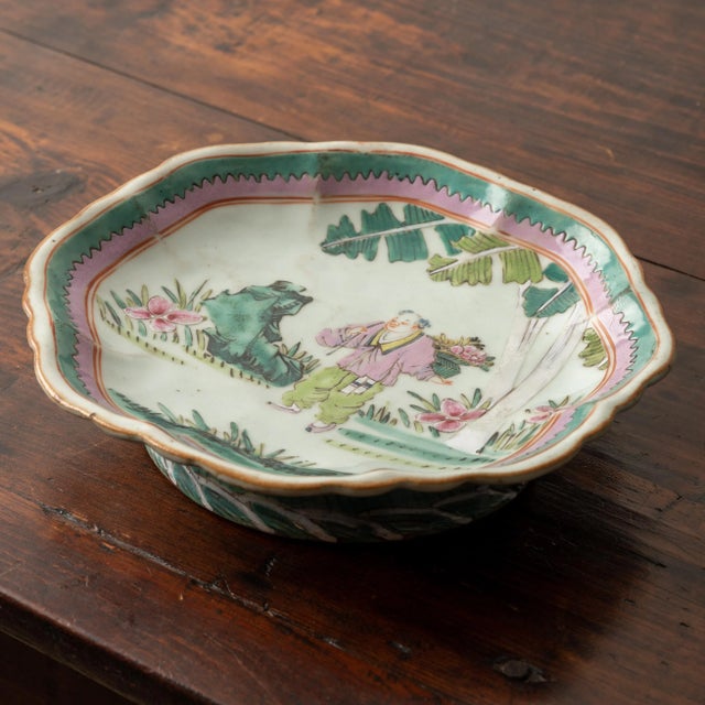 Chinese Tongzhi Famille Verte Bowl | Chairish