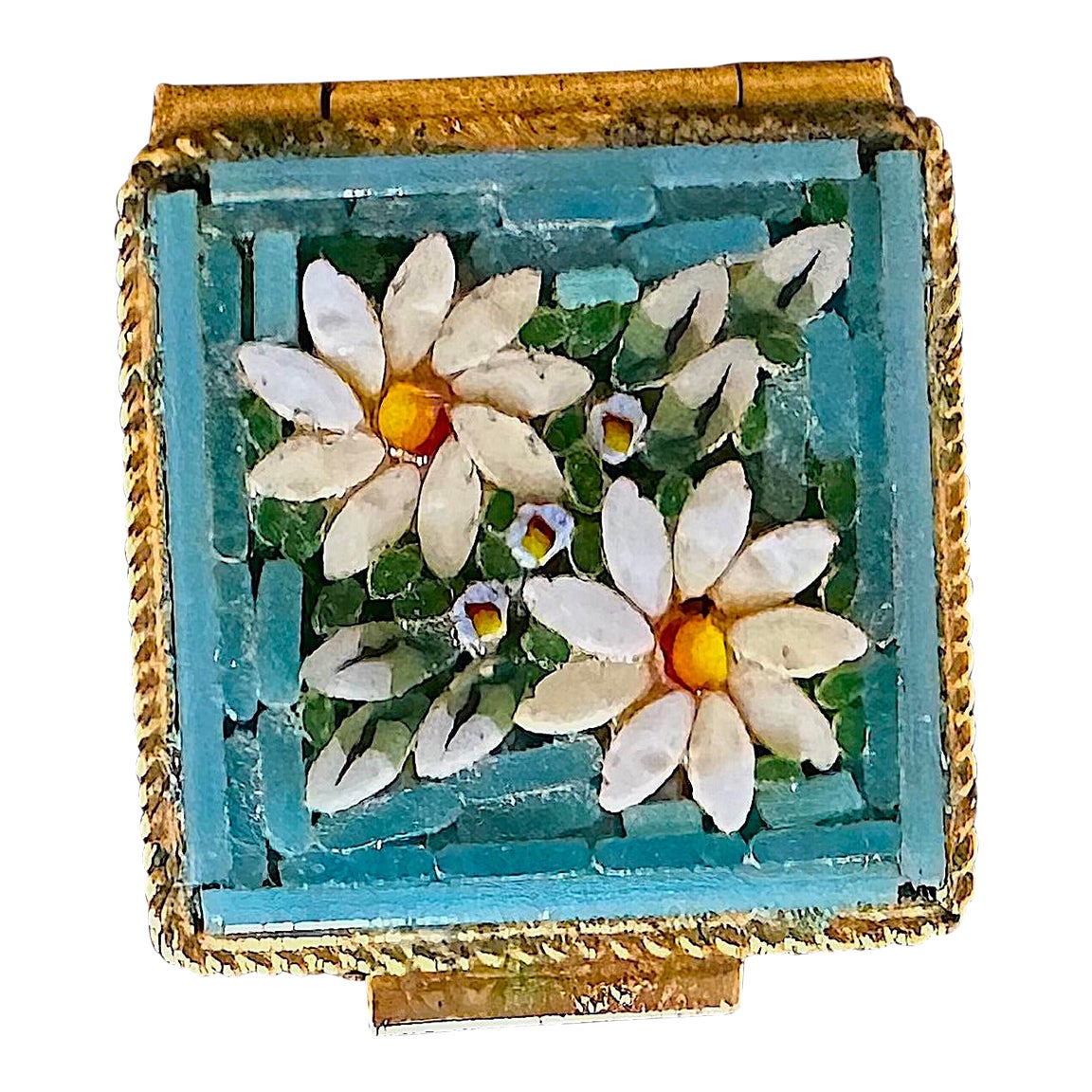 Italian Micro Mosaic Pill Box | Chairish