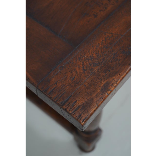 High Quality Bench Made Distressed Finish Dining Room Table | Chairish