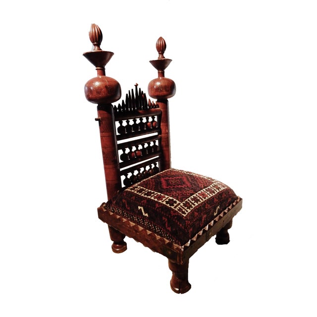 Old Punjabi Indian Wedding Chair | Chairish
