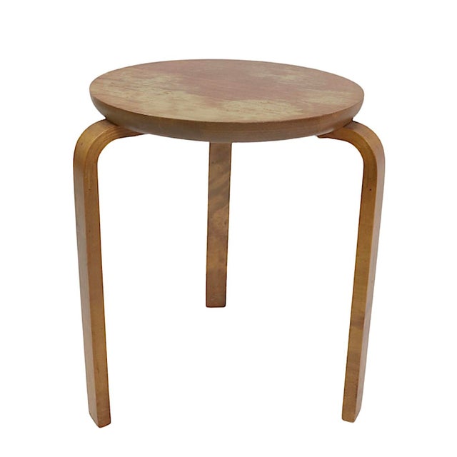 Swedish Made Taboret Table in the Style of Aalto | Chairish