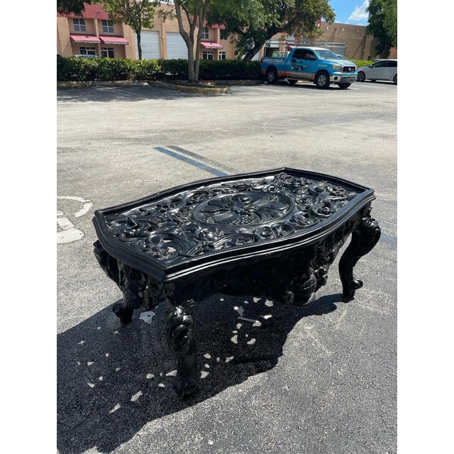 1950s Vintage French Rococo/ Baroque Style Coffee Table | Chairish