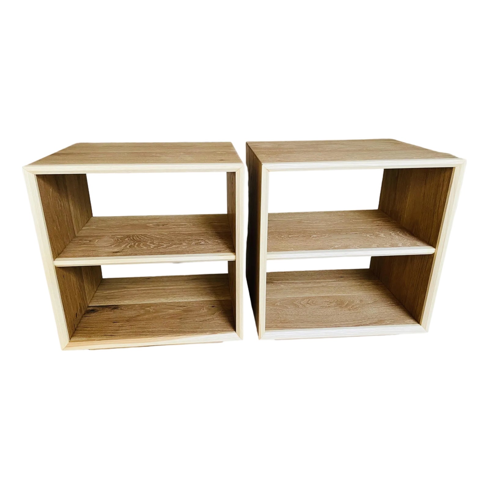 Minimalist Side Table Set - Smallprintdesigns | Chairish