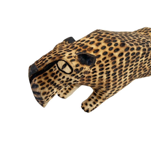 Tupi Guarani Tribal Sculpture of a Tigre 12.5" W | Chairish