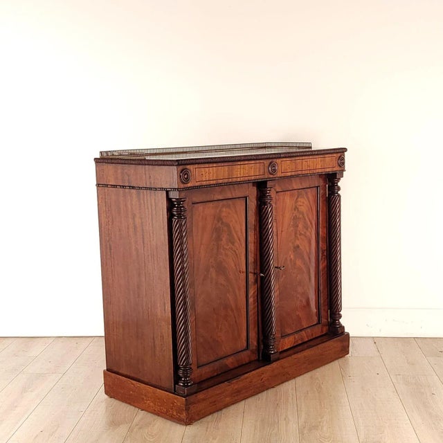 English Regency Period Mahogany Cabinet | Chairish