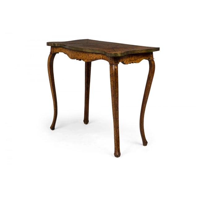 Antique Dutch Elm Inlaid Brass Bound Console Table Chairish