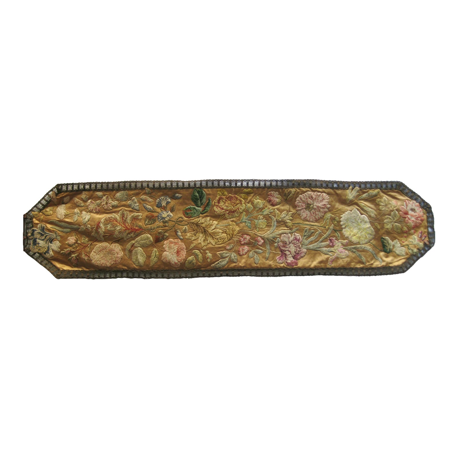 Late 19th Century Silk Embroidered Table Runner Napoleon III Style ...