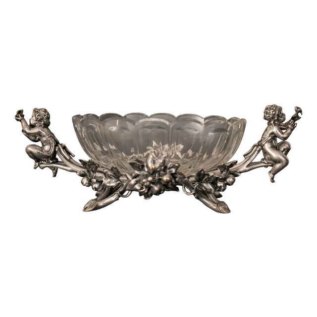 Antique Silver Plated Fruit Bowl | Chairish