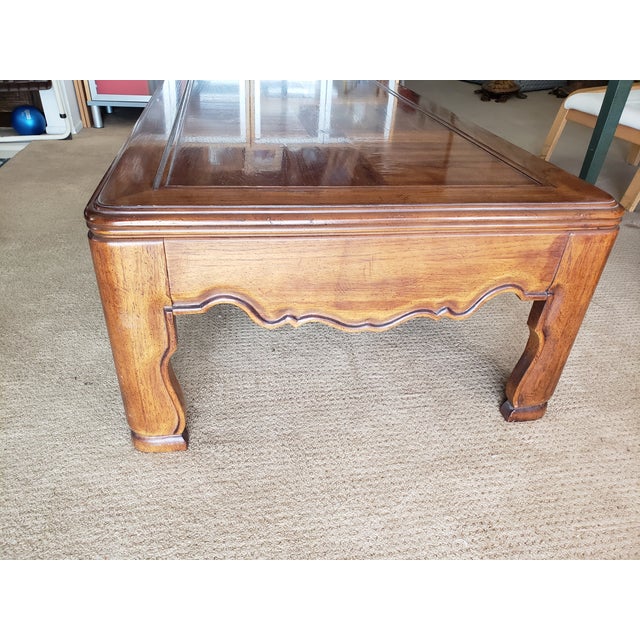 1970s Drexel Heritage French Provencal Wood Coffee Table | Chairish