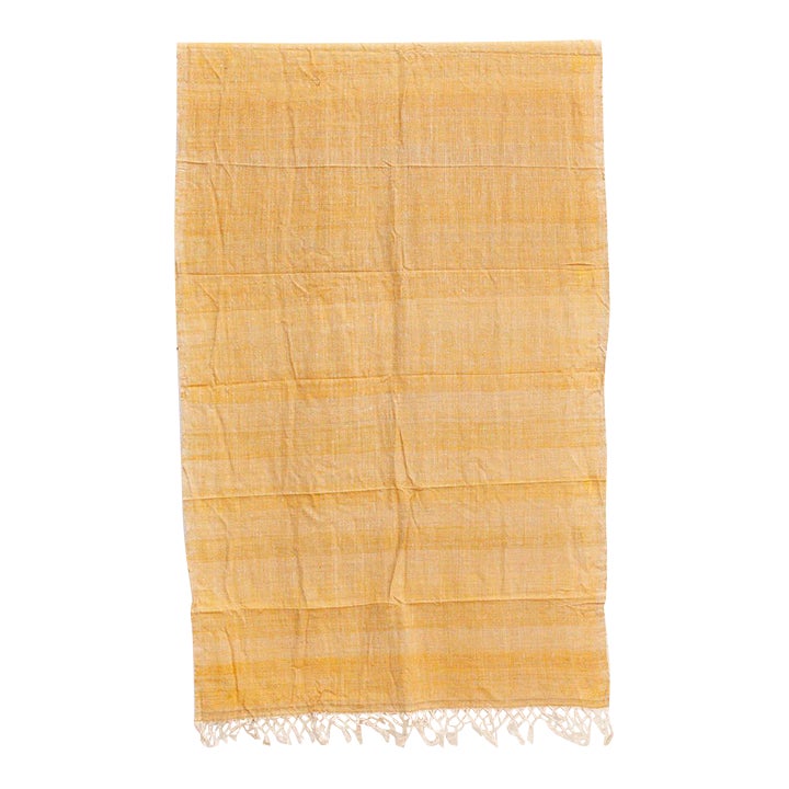 Organic Peace Silk Throw, Golden Honey | Chairish