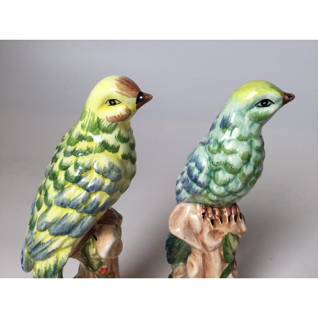 Pair of Vintage Chelsea House Porcelain Italian Bird Figurines | Chairish