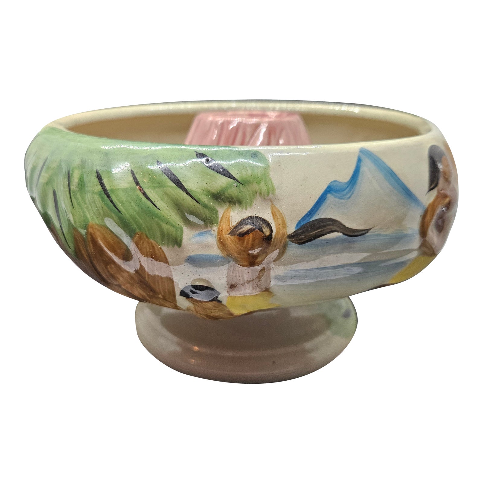 Vintage Volcano Scorpion Bowl Hula Dancers Ceramic Mug/Bowl Kitsch 32oz ...