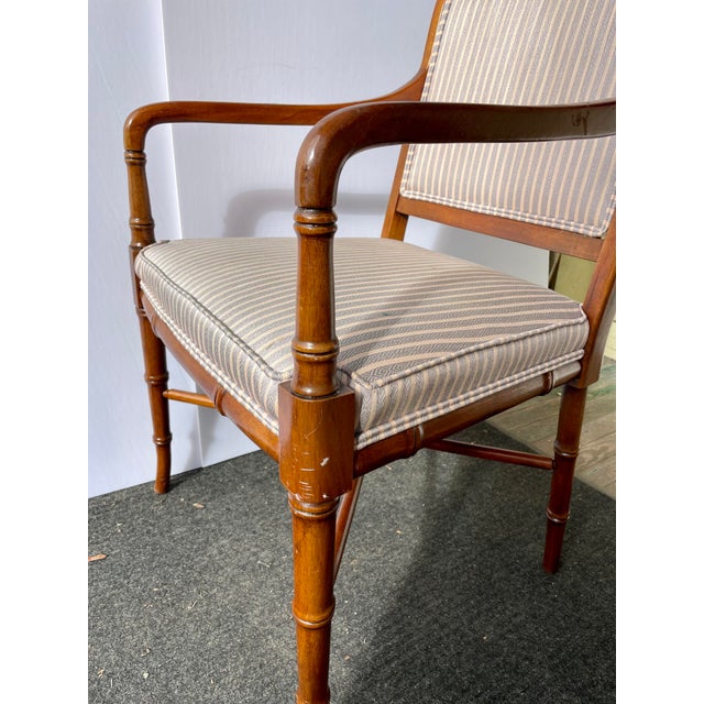 Hickory Chair Company Faux Bamboo Chair | Chairish