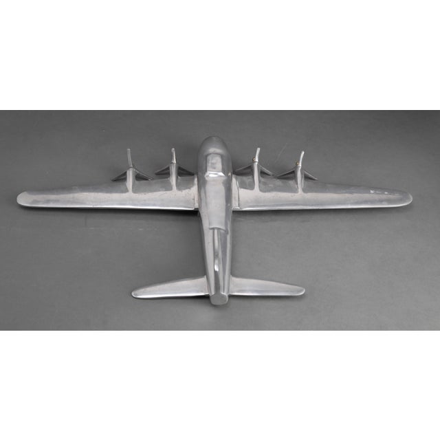 Mid-Century Modern Aluminum Airplane Model | Chairish