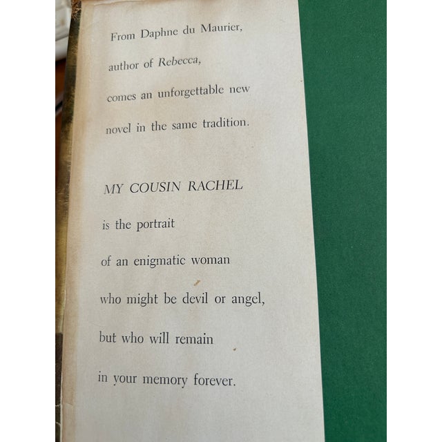 "My Cousin Rachel" Book Daphne Du Maurier Hardcover - 1951 Second ...