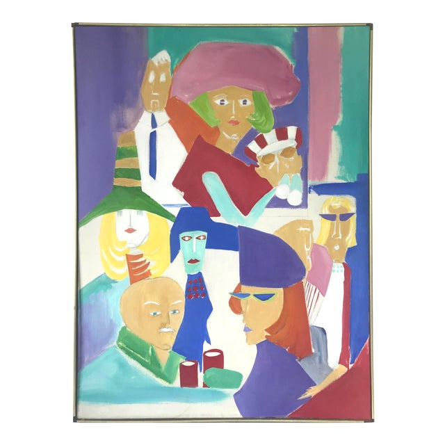 Original JoAnn Crisp Ellert Oil Painting on Canvas, Late 20th Century ...