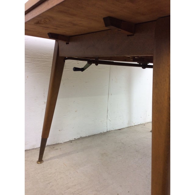 Mid Century Modern Small Draw Leaf Table | Chairish