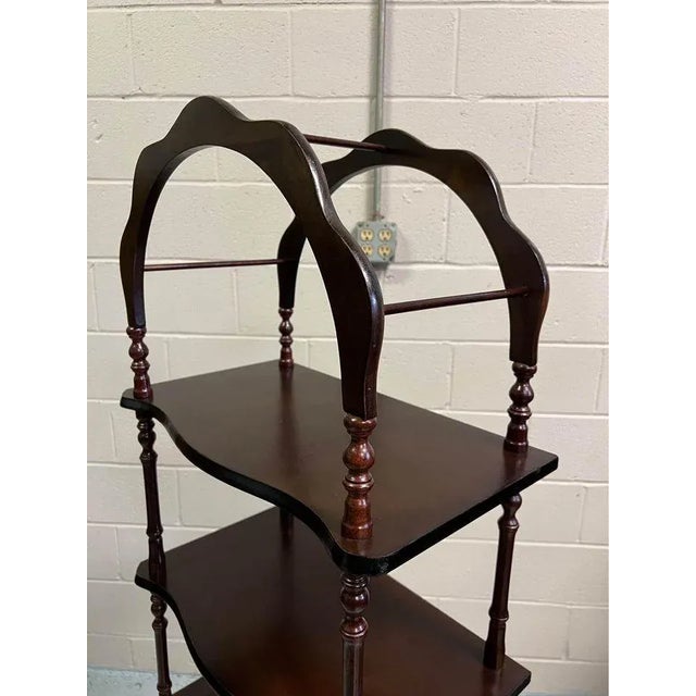Antique Victorian Mahogany Open Display Rack. 19th Century. | Chairish