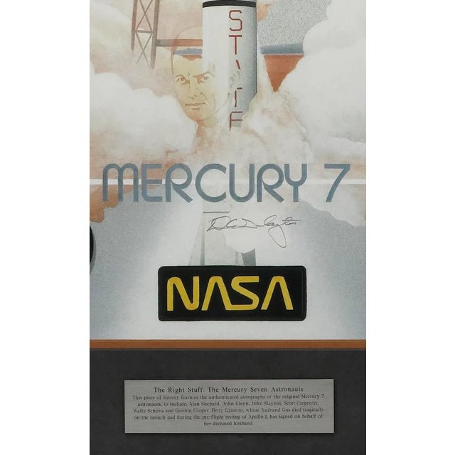 Mercury 7 Signed Lithograph, Limited Edition #513/1500, Circa 1988 ...