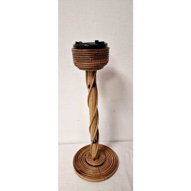 Mid-Century Modern Bamboo Floor Ashtray, 1960s | Chairish