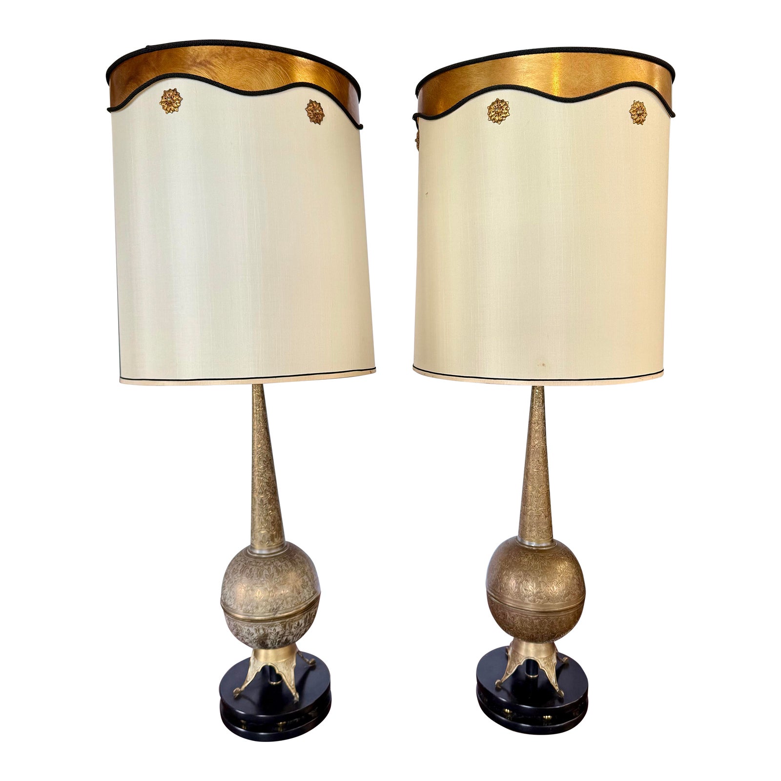 Hollywood Regency Brass Lamp