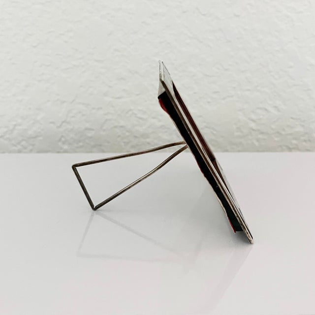 Abalone Shell and Alpaca Silver Picture Frame, 1950s | Chairish